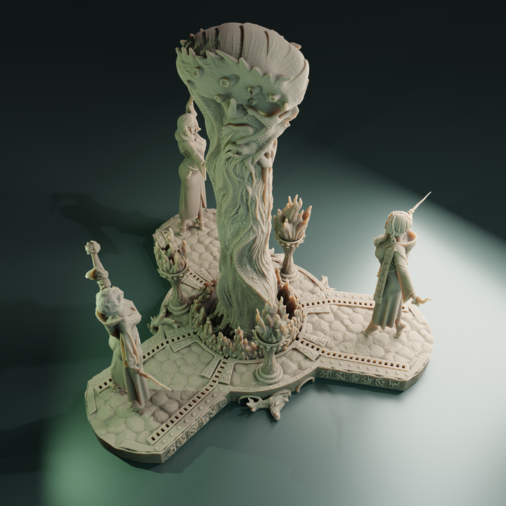 3D Printable Cult of the Old Ones / Big Diorama, all girls + NSFW + Diorama by 42studio